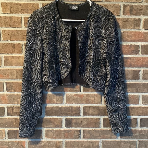 Onyx Nite | Jackets & Coats | Special Event Shrug Jacket Black With ...